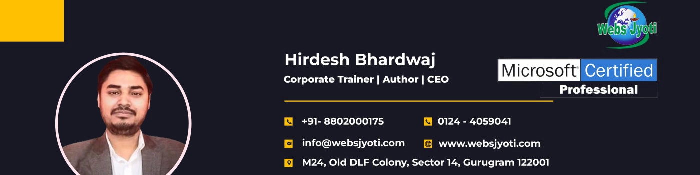 About Trainer- Hirdesh Bhardwaj, Author & Trainer